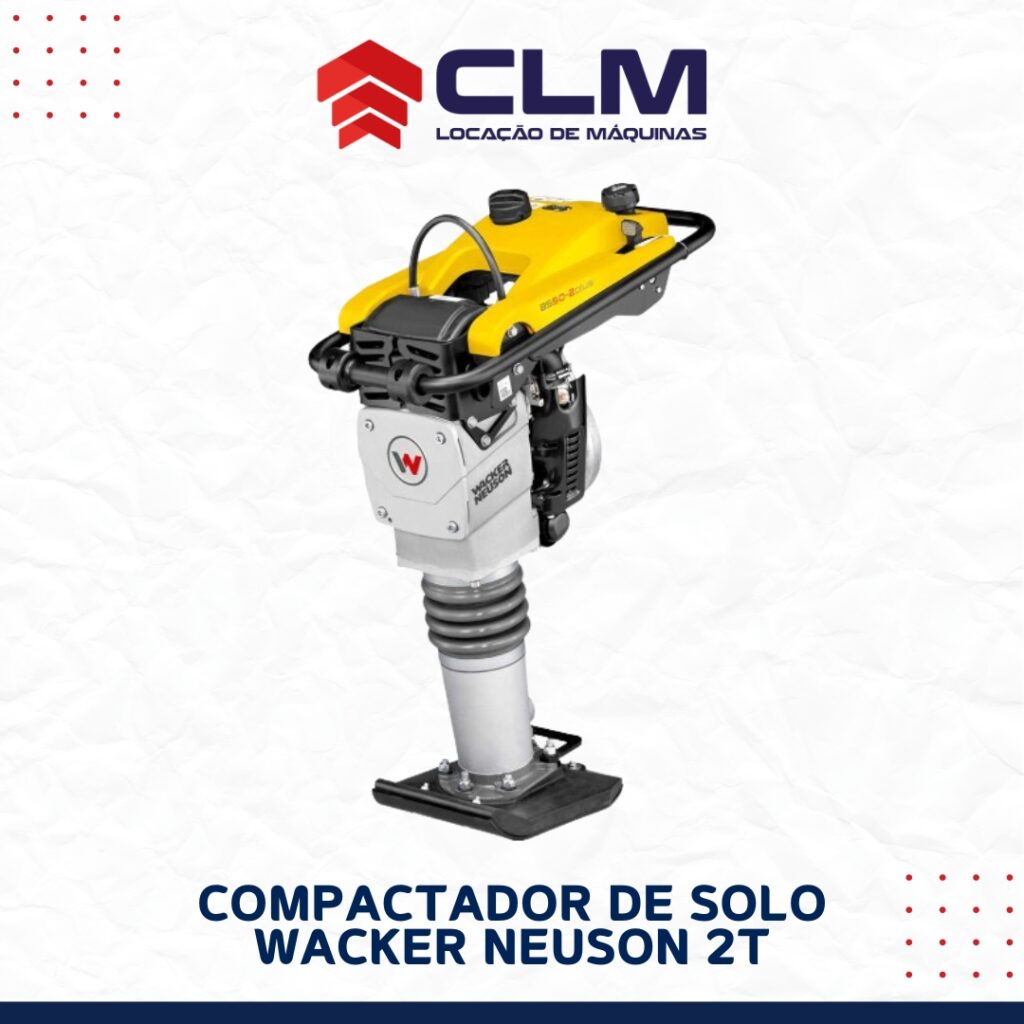 COMPACTADOR DE PERCUSSÃO A GASOLINA 2T WACKER BS 50-2I - CLM